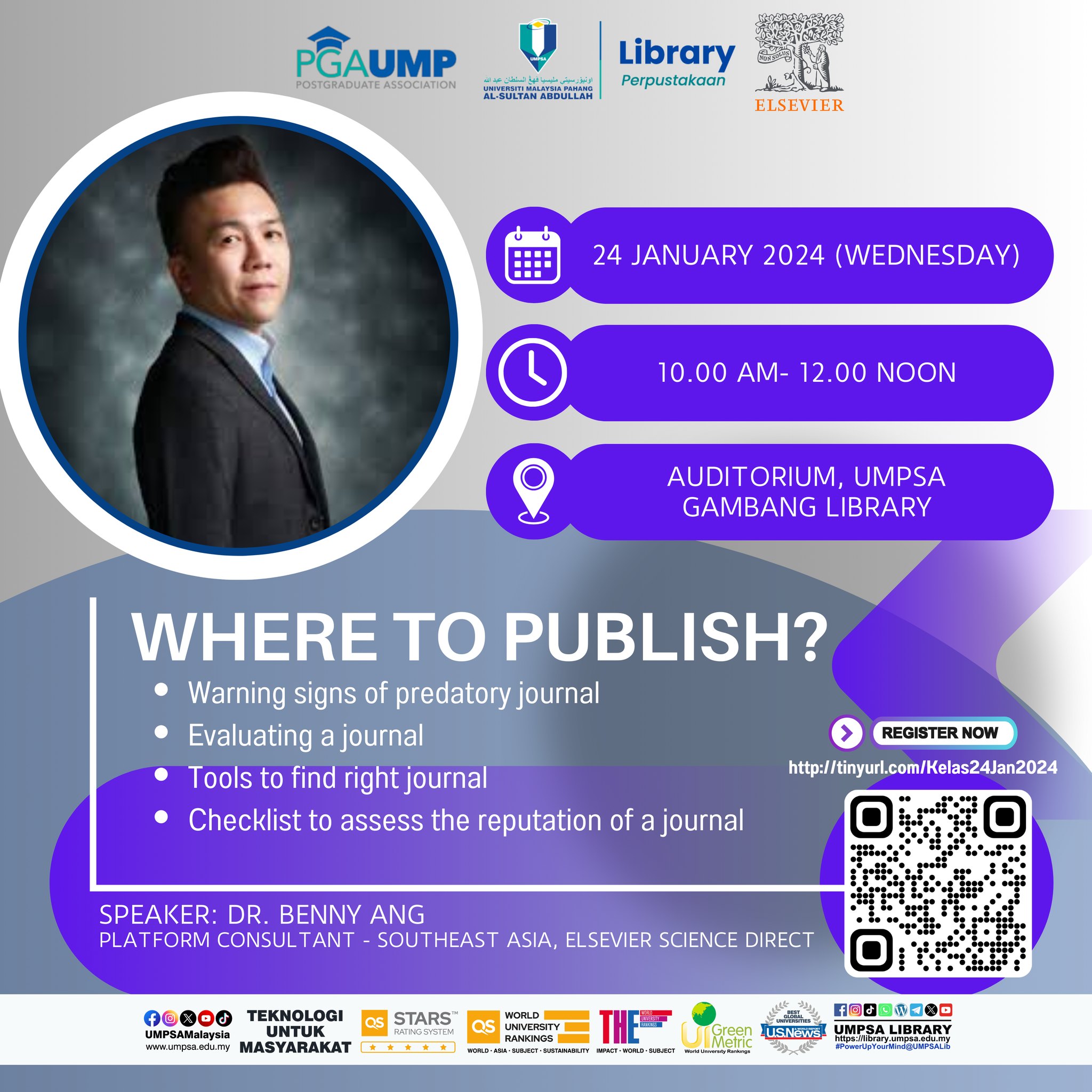 UMPSA Library Official - Training session with Elsevier: Where to ...