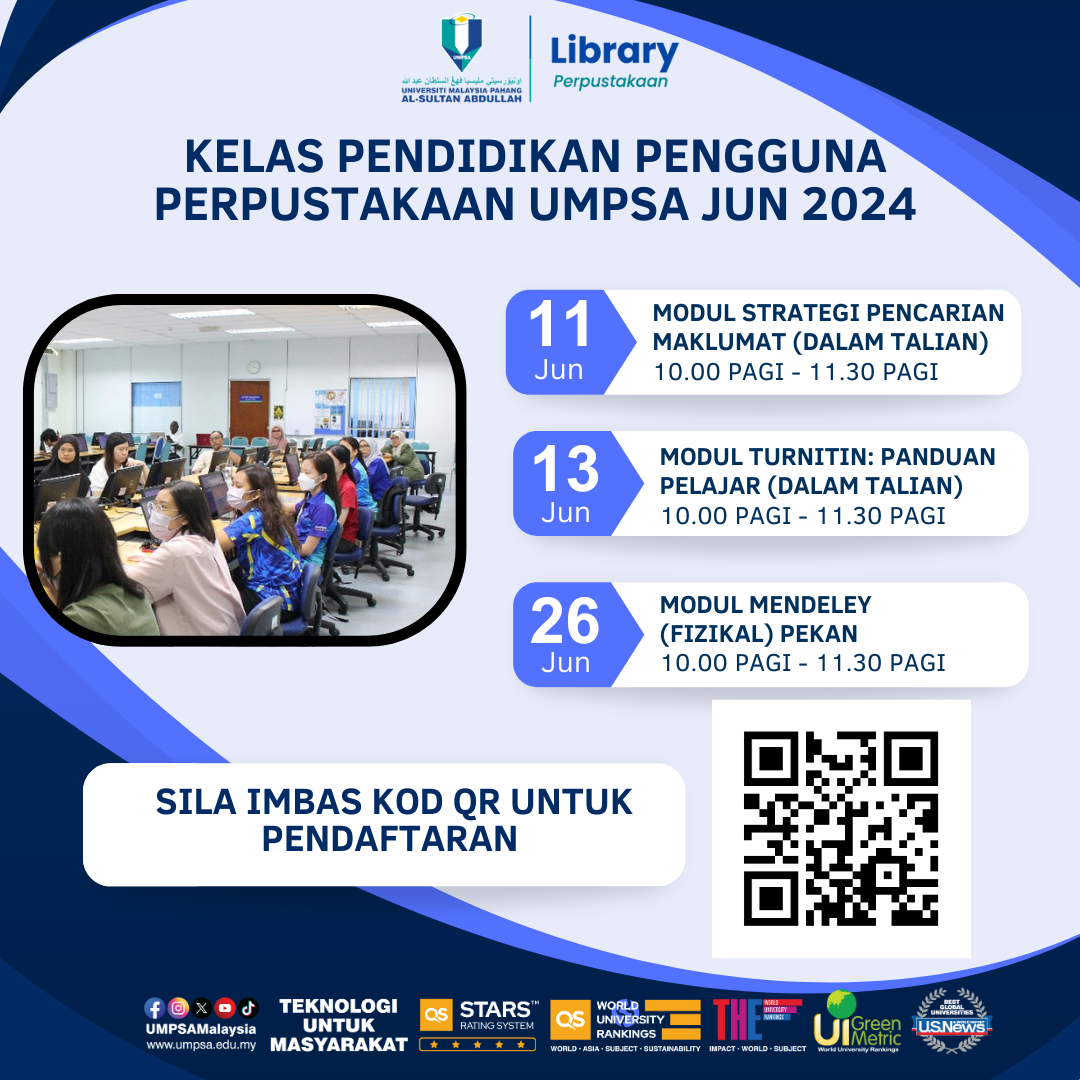 UMP Library Official - UMPSA Library - Kelas Sokongan Penyelidikan ...