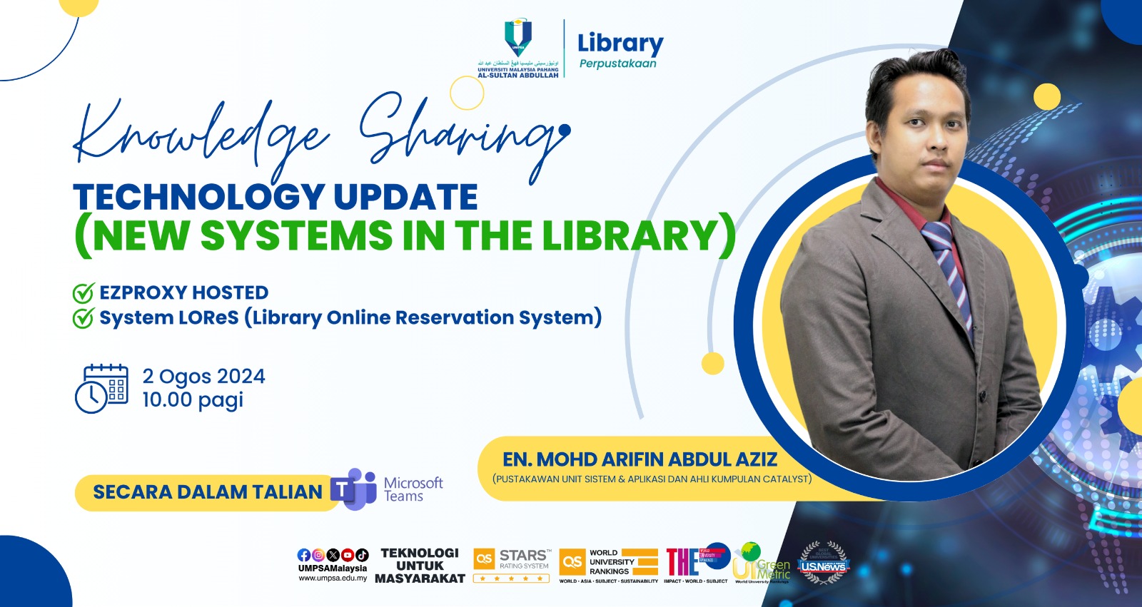 UMPSA Library Official - Knowledge Sharing - Technology Update : New ...
